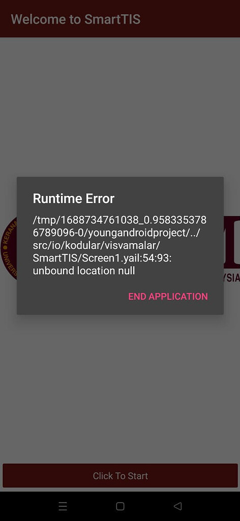 Runtime Error In Kodular - Bugs - Kodular Community