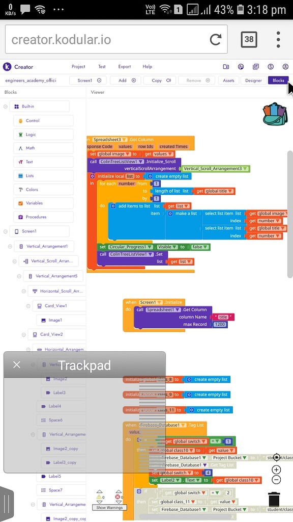 Need help in colin tree list view - Bugs - Kodular Community