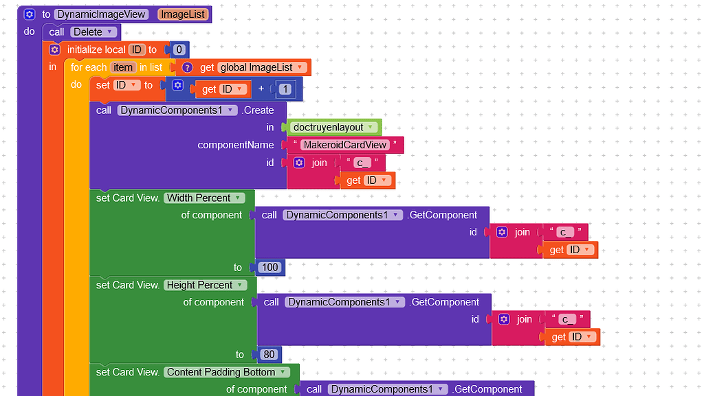 Any suggestion for dynamic components and web2.get - Discuss - Kodular Community