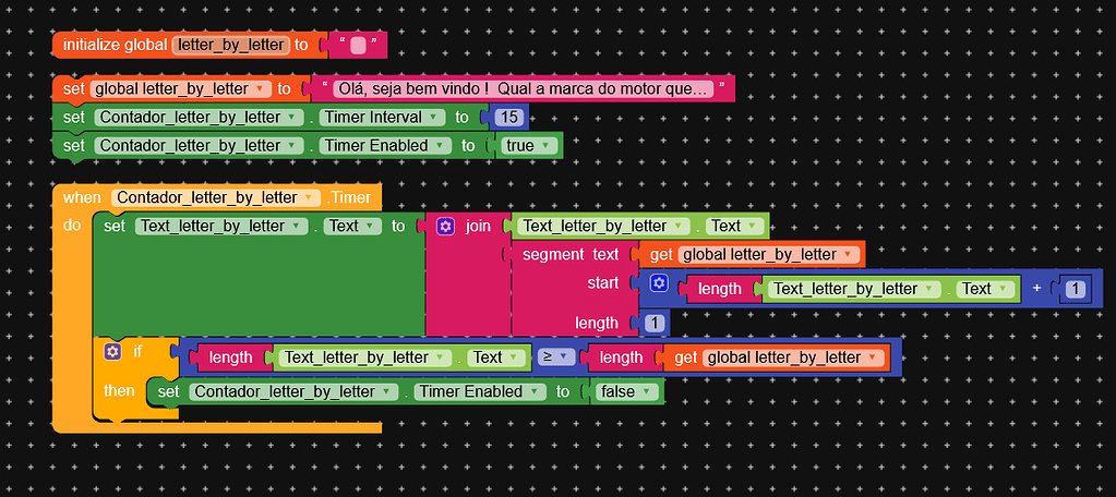 Blocks for letter-by-letter typing - Resources - Kodular Community