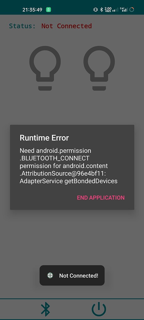 Bluetooth client component not working - Bugs - Kodular Community
