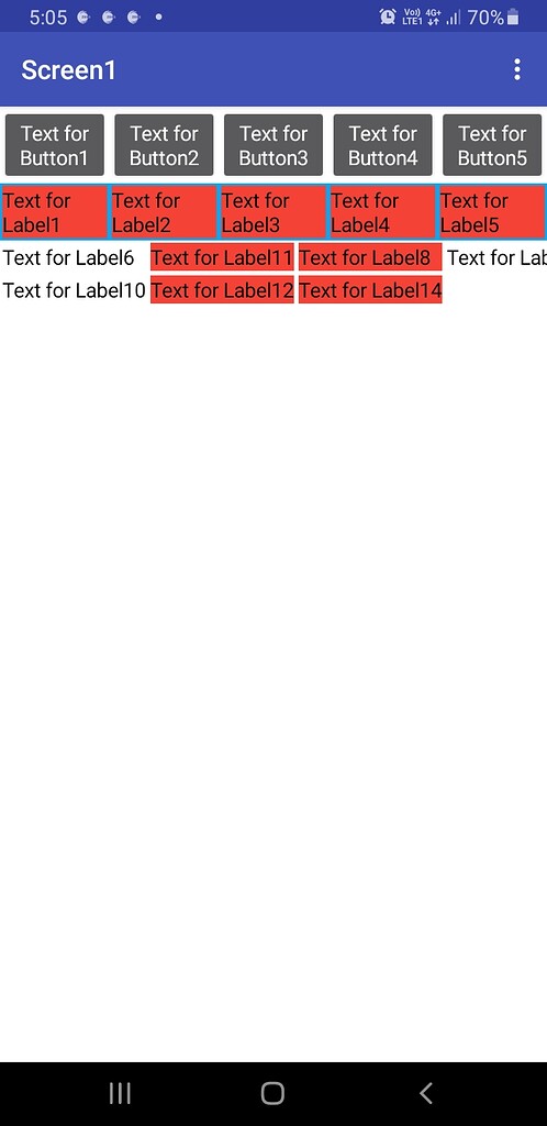 Why i am getting a gap between buttons labels - Discuss - Kodular Community