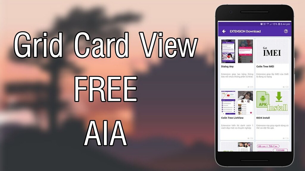 Free Grid Card View for your App | Tutorial - Guides - Kodular Community