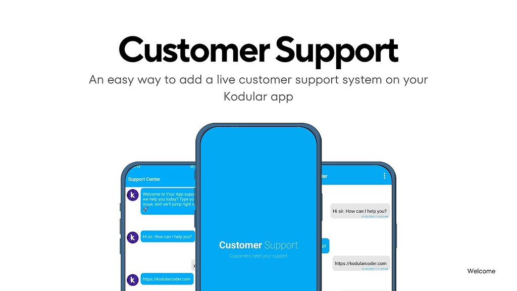Customer Live chat System with Firebase - Koded Apps - Kodular Community