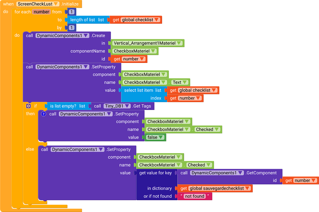 Dynamic check box with tinydb - Discuss - Kodular Community