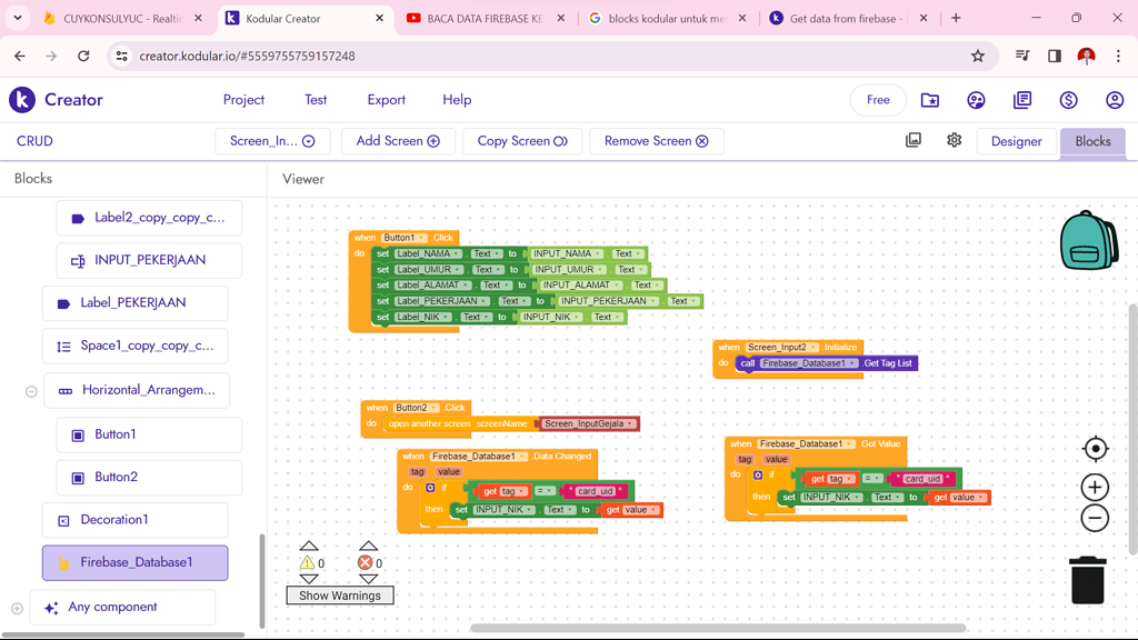 anyone help me please, i want to make register app with rfid and using ...