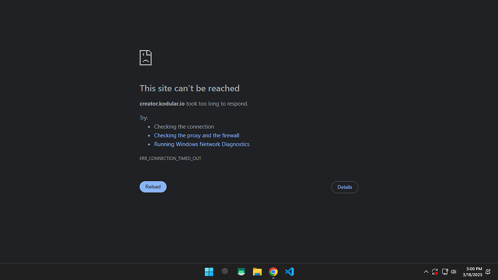 Kodular Creator not respone - Discuss - Kodular Community