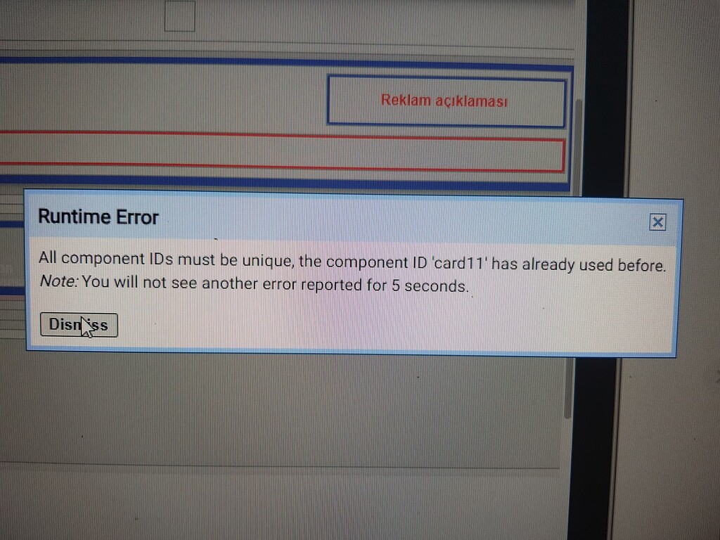 All component IDs must be unique - Discuss - Kodular Community