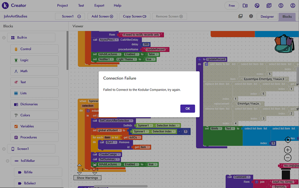 Cannot connect to Companion - Discuss - Kodular Community