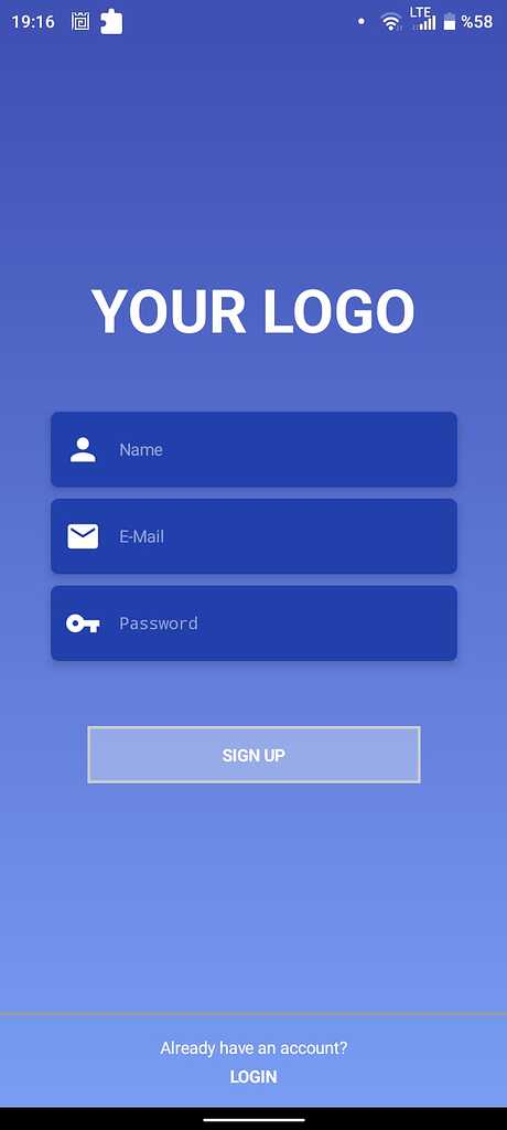 Good Looking Login and Signup Menu UI - Koded Apps - Kodular Community