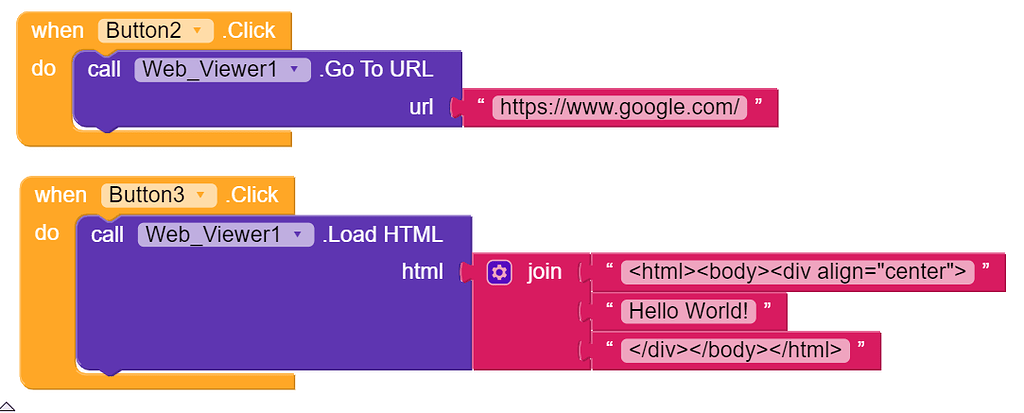 Web_Viewer ".load HTML": Companion crashes - Discuss - Kodular Community