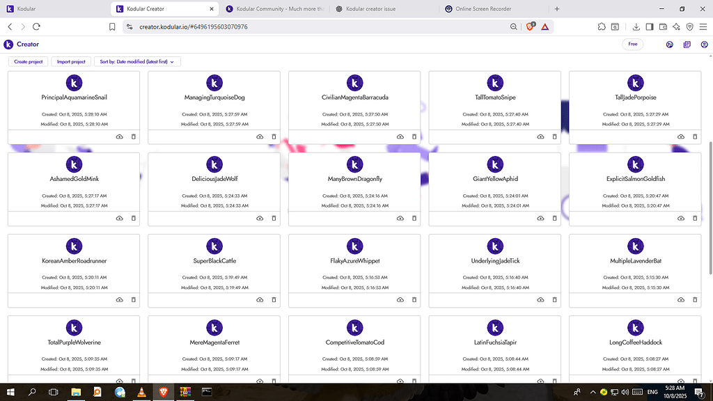 Create App Button Opens Wrong / Unknown Project - Discuss - Kodular Community