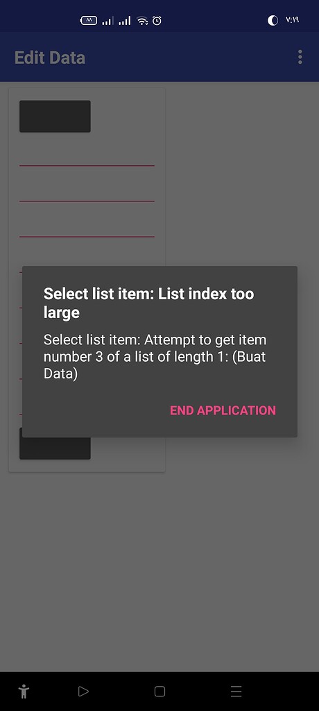 Select list item : list index too large - Discuss - Kodular Community
