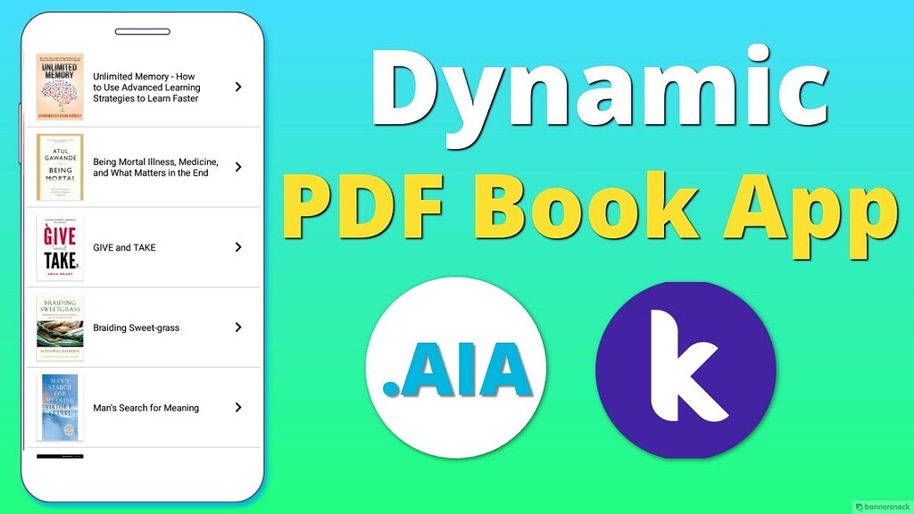 Dynamic PDF Book App - AIA File - Open Source - Kodular Community