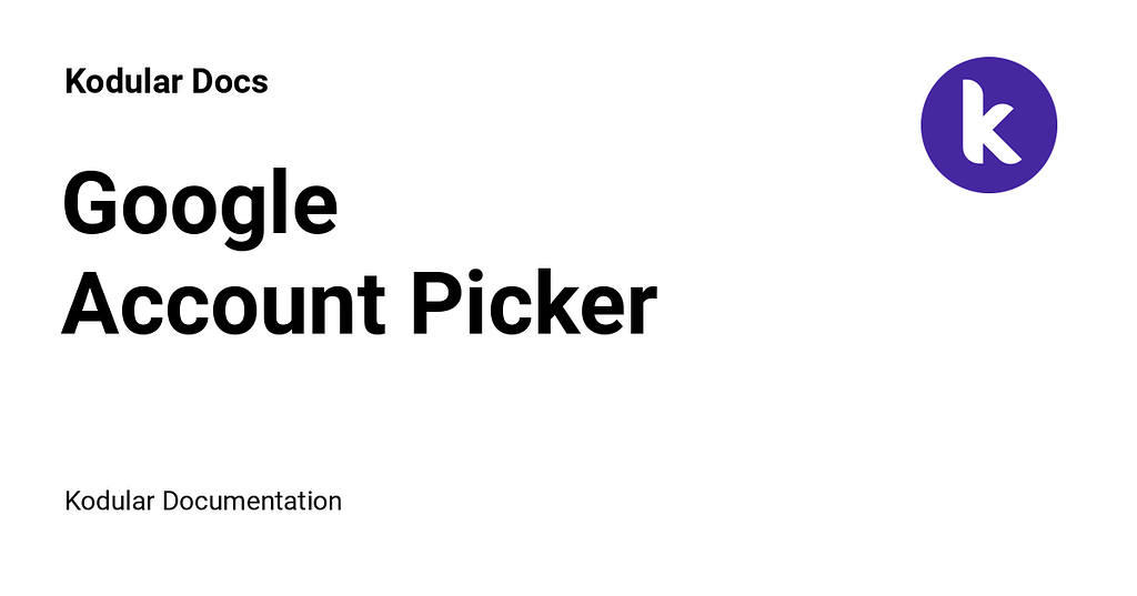 🚀 [Free] Account Picker Extension - Get Device Accounts | Kodular 📱 ...