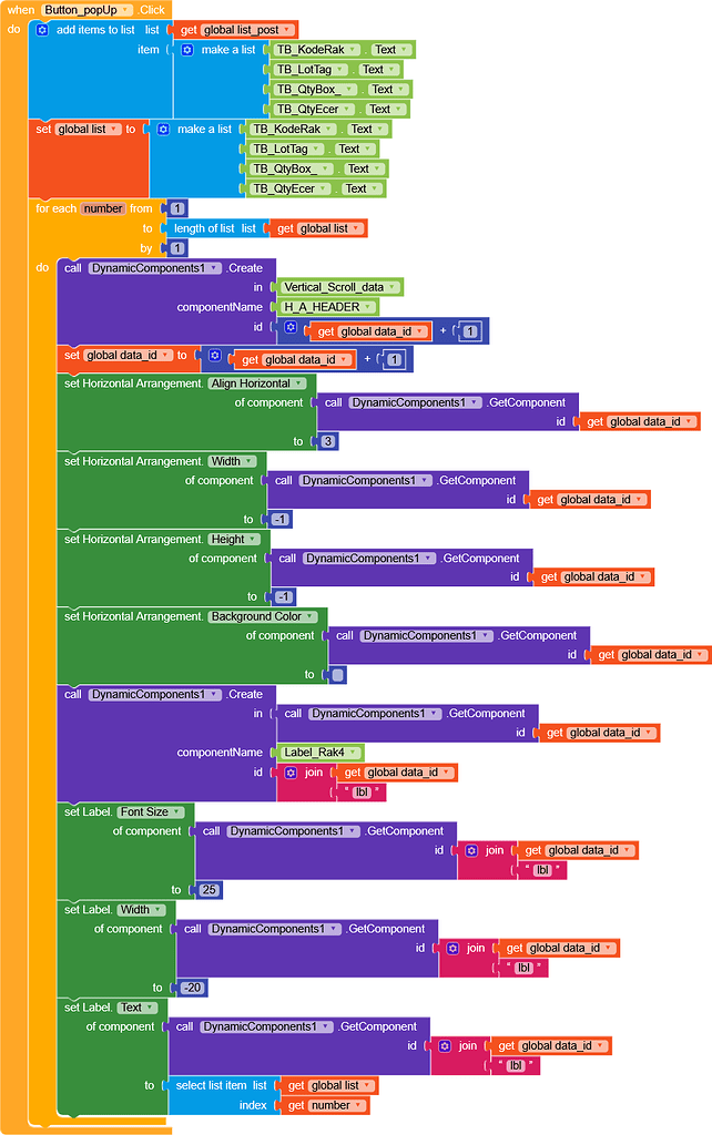 How to create layout in dynamic component - Discuss - Kodular Community