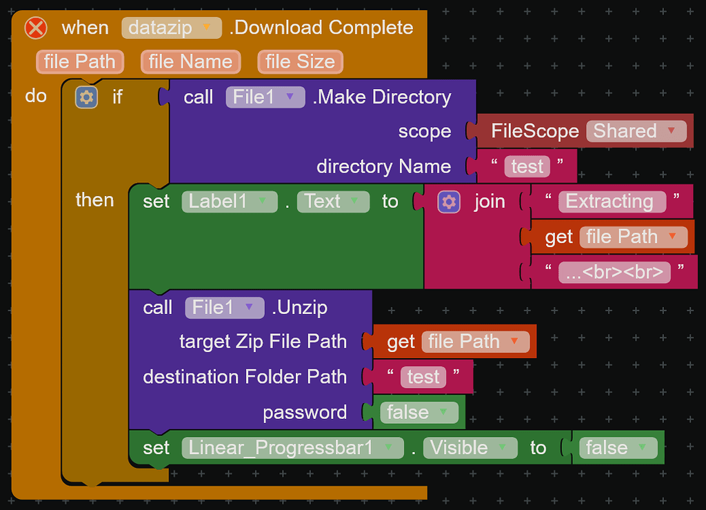 Unable to create folder or unzip file into said folder - Discuss - Kodular Community