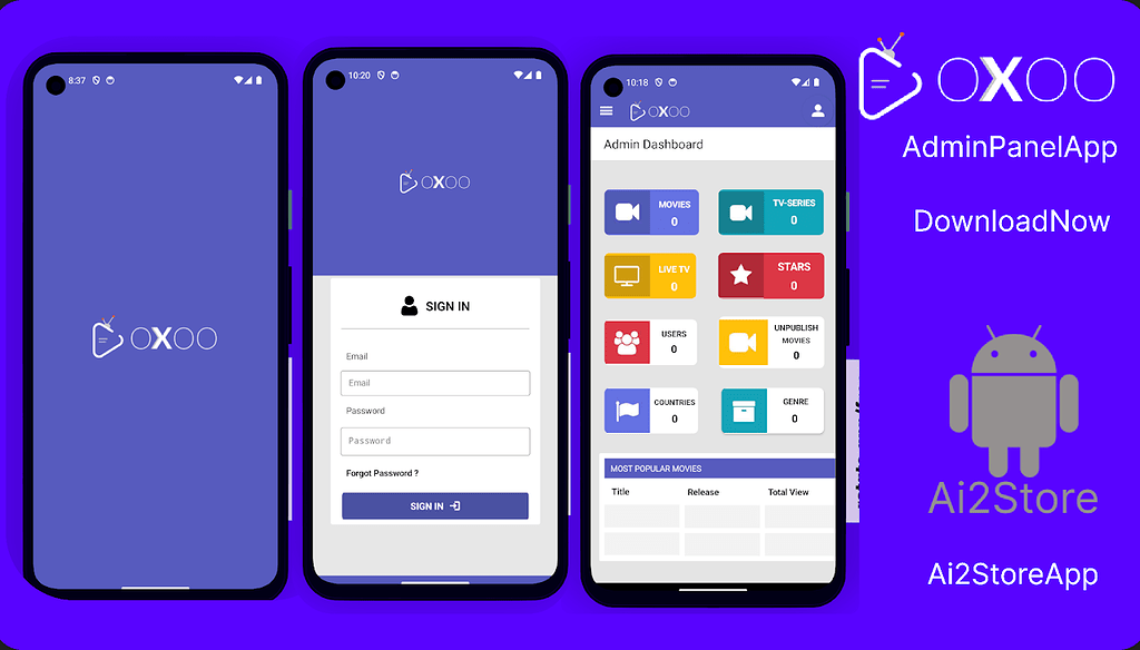 [Paid] OXOO Admin Panel App - Marketplace - Kodular Community