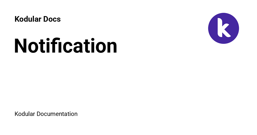 Kodular Notification - Discuss - Kodular Community