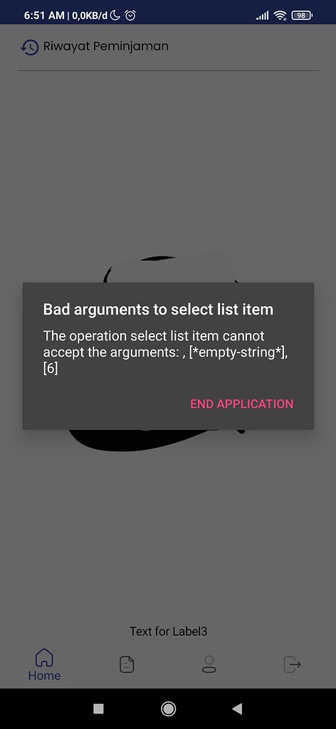 bad arguments to select list item - Discuss - Kodular Community