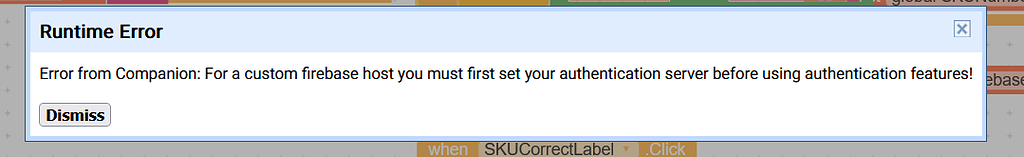 Firebase database error - Discuss - Kodular Community