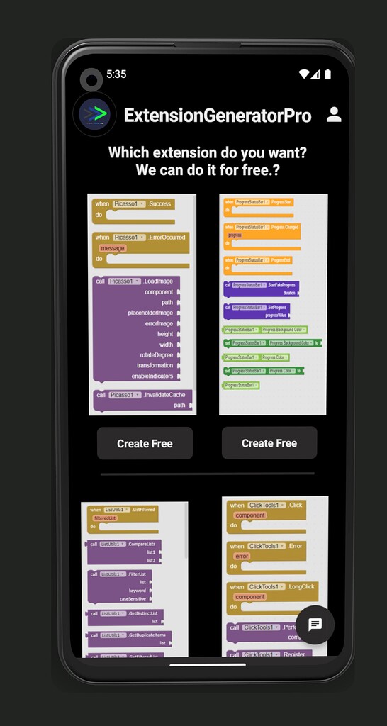 Extension Generator Pro App - Marketplace - Kodular Community