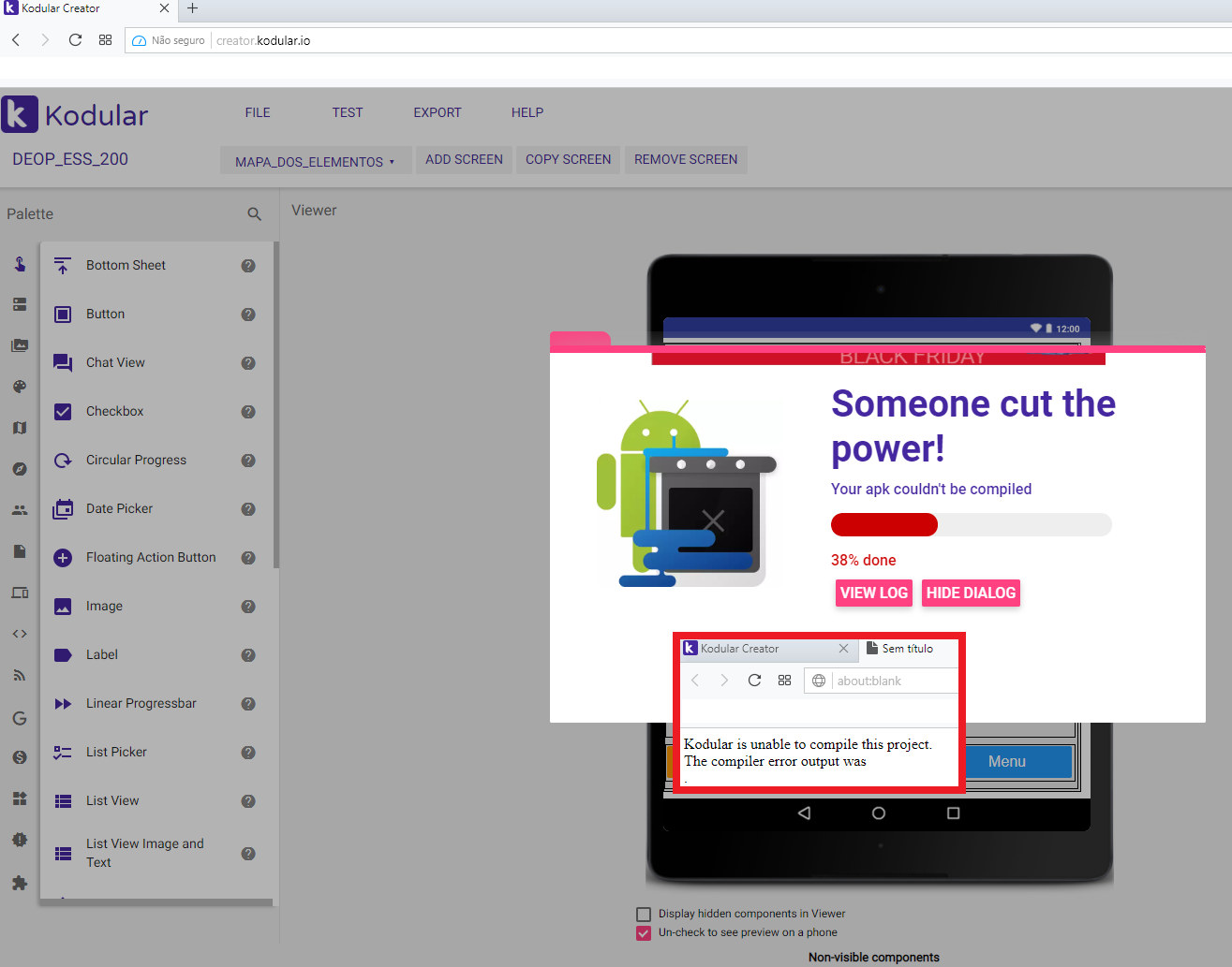 I cant export my app, but i can "Test companion" =S - Discuss - Kodular ...
