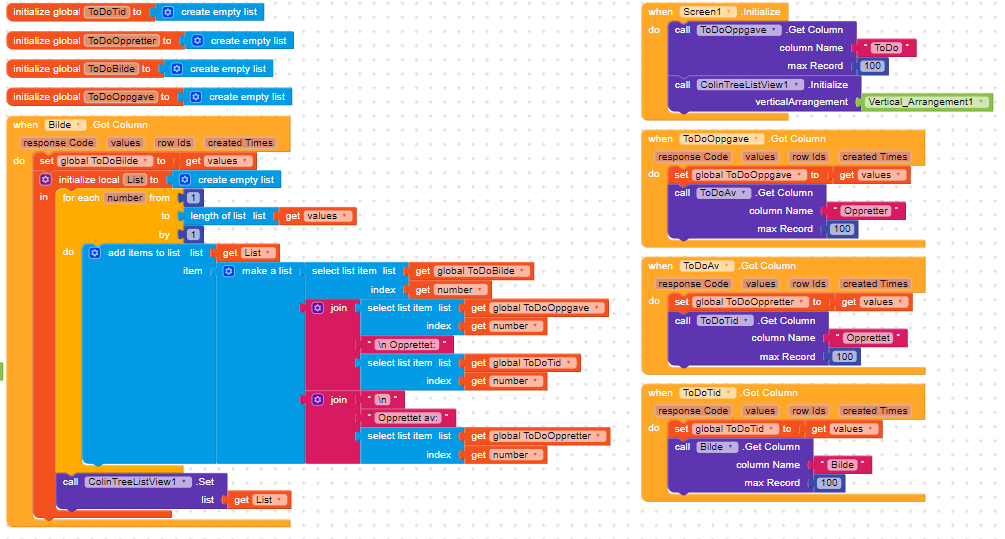 Problems getting data into list and show with ColinTree ListView - Discuss - Kodular Community