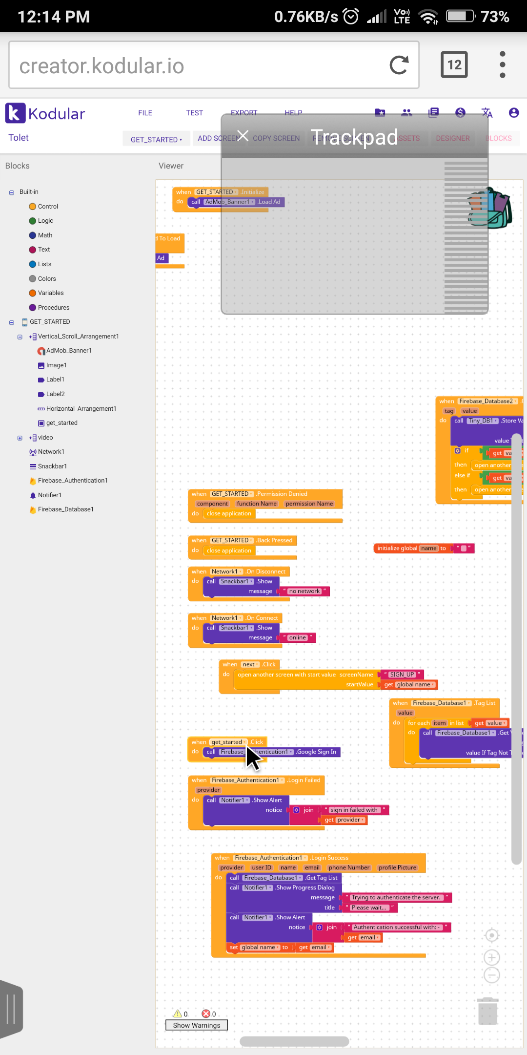 Firebase Authentication Problem - Discuss - Kodular Community