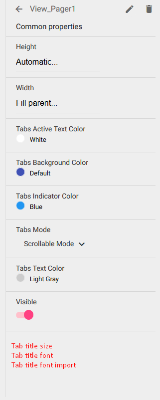 More option for view pager (& tab layout) - IWant - Kodular Community