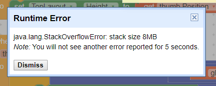 StackOverflow Error - Bugs - Kodular Community