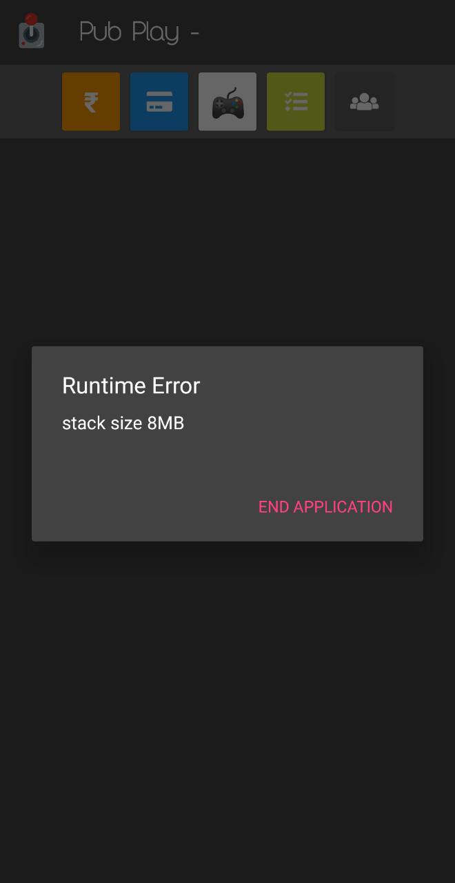 Runtime Error Stack size 8mb - Discuss - Kodular Community