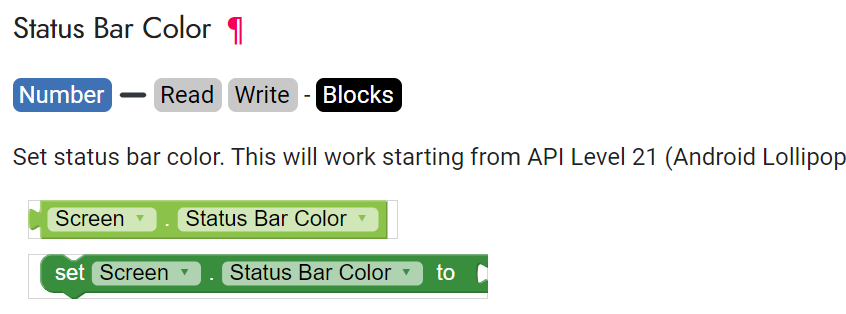 Change status Bar background Color - Discuss - Kodular Community