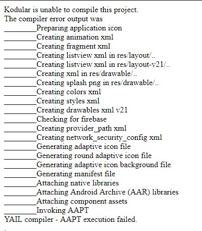 I have an error project can you guys help me? - Discuss - Kodular Community