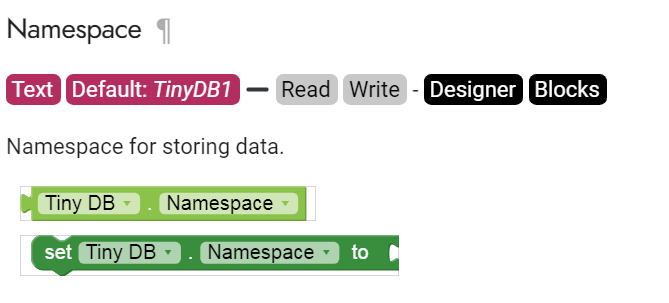 What is TinyDB Namespace? - Discuss - Kodular Community