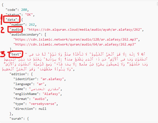 How To Get JSON data from Quran Cloud API - Discuss - Kodular Community