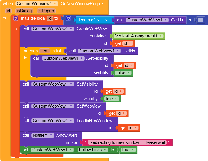Custom Webview - Third party URL - open in external browser - Discuss - Kodular Community