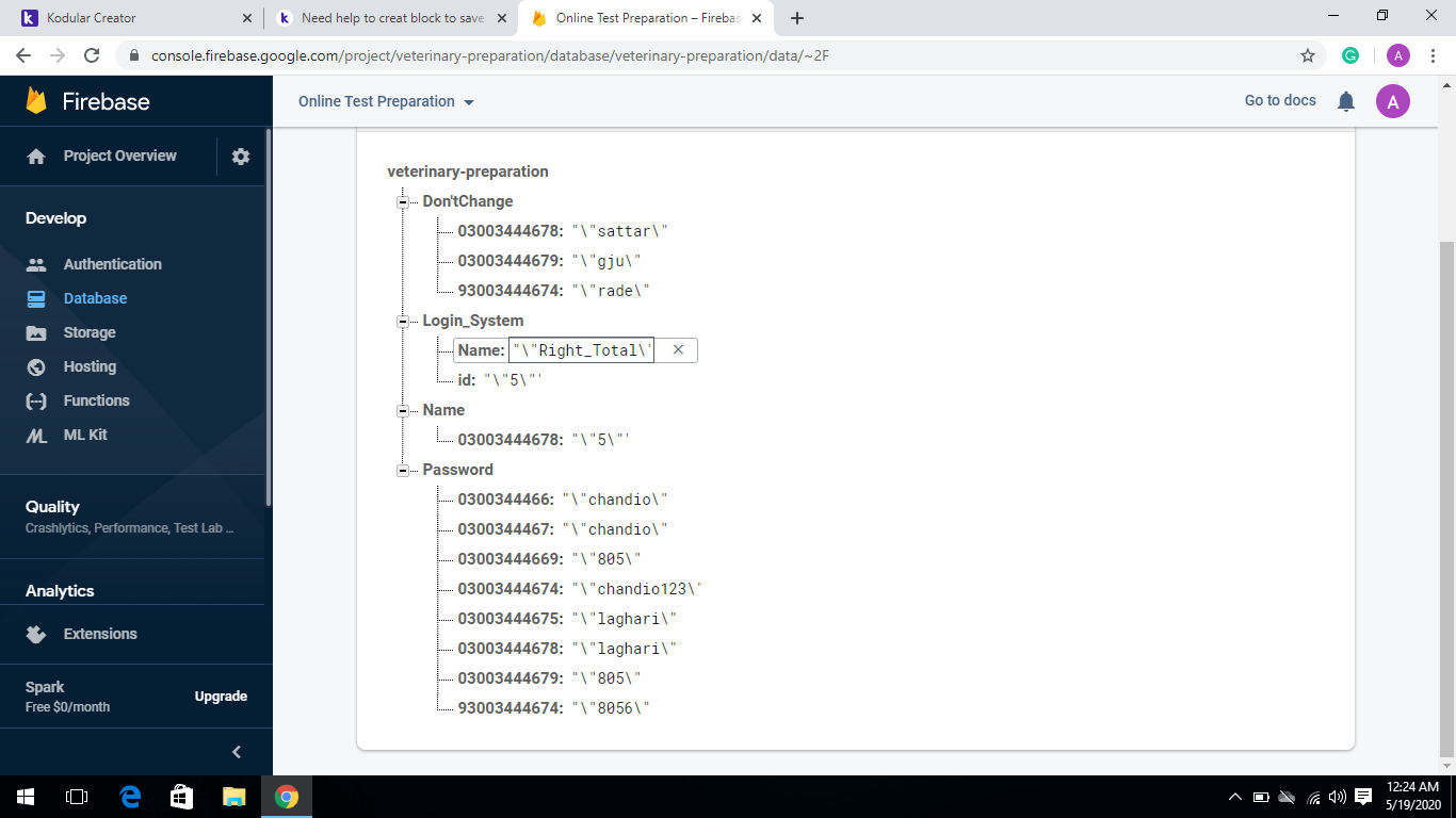 How to save students' correct answers into a Firebase DB? - Databases - Kodular Community
