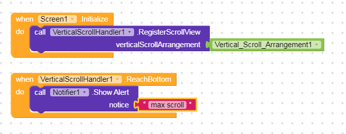 How to use Scrollhandler extension? - Discuss - Kodular Community