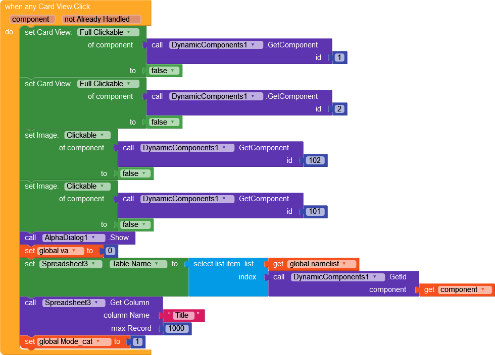 Click Card Event - Discuss - Kodular Community