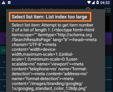 How do I hide this error (List index too large) from the user? - Discuss - Kodular Community
