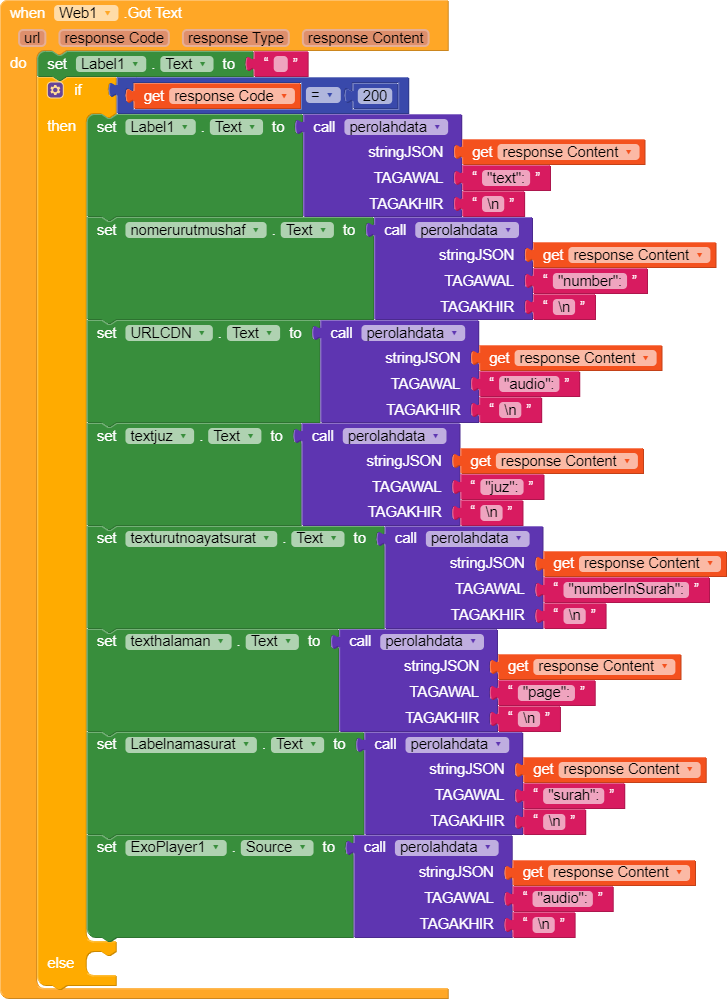 How To Get JSON data from Quran Cloud API - Discuss - Kodular Community