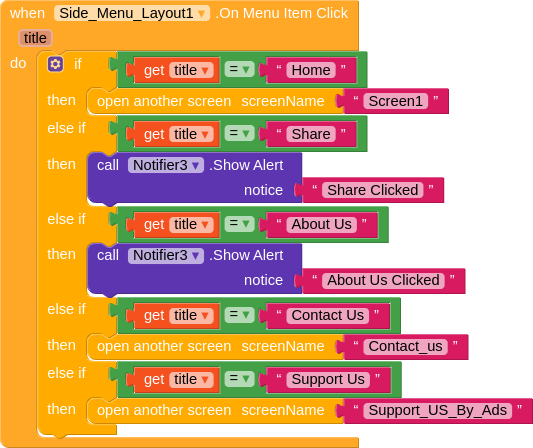 Bug in in side menu view - Discuss - Kodular Community