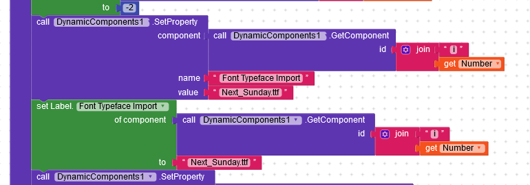 How to change font type of a label and button in dynamic component - Page 2 - Guides - Kodular ...