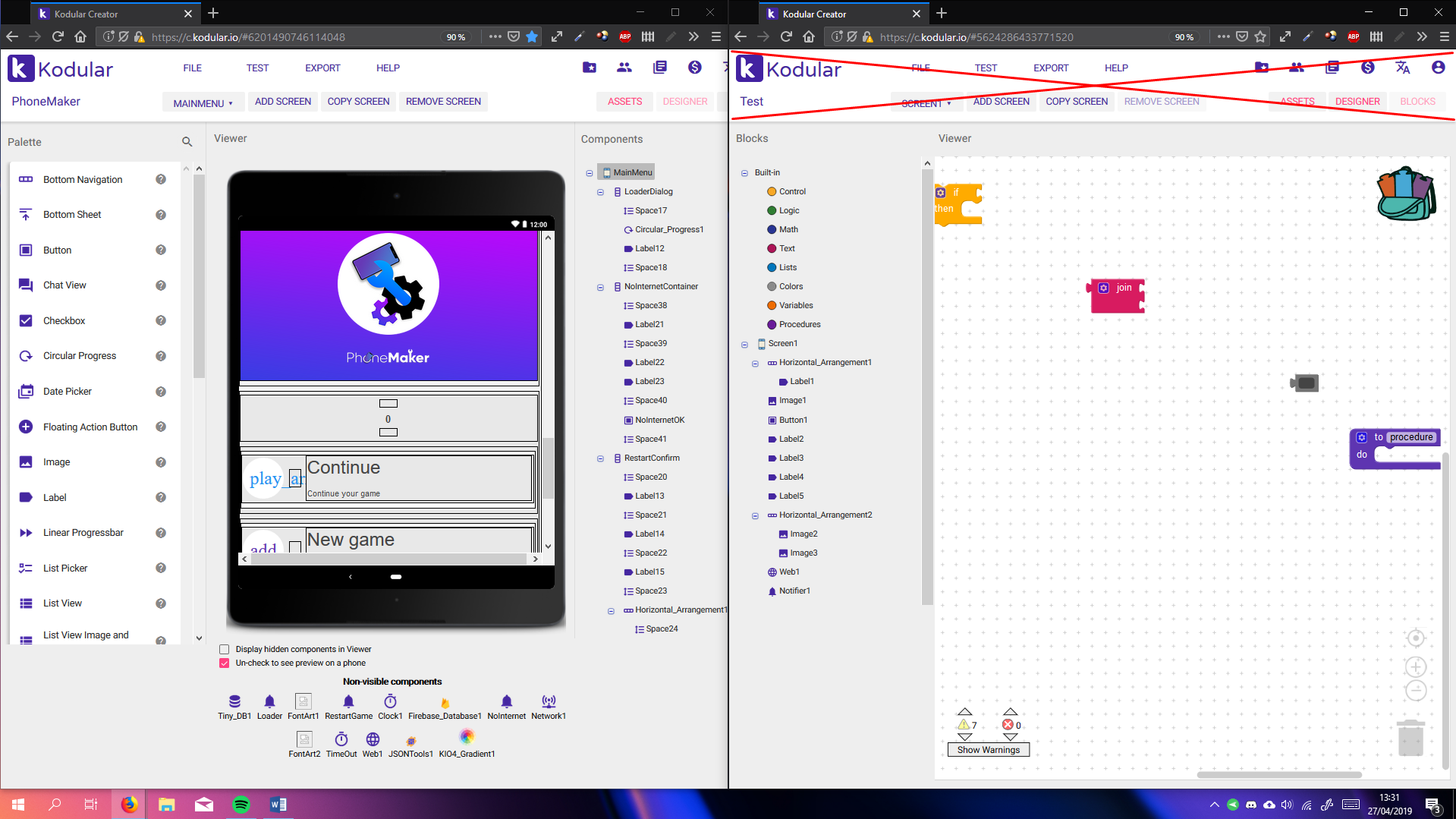 Dual Screen Creator - IWant - Kodular Community