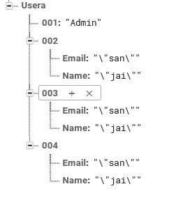 Invalid Firebase path: Anugrah K.S. Firebase paths must not contain '.','# ','$','[', or ...