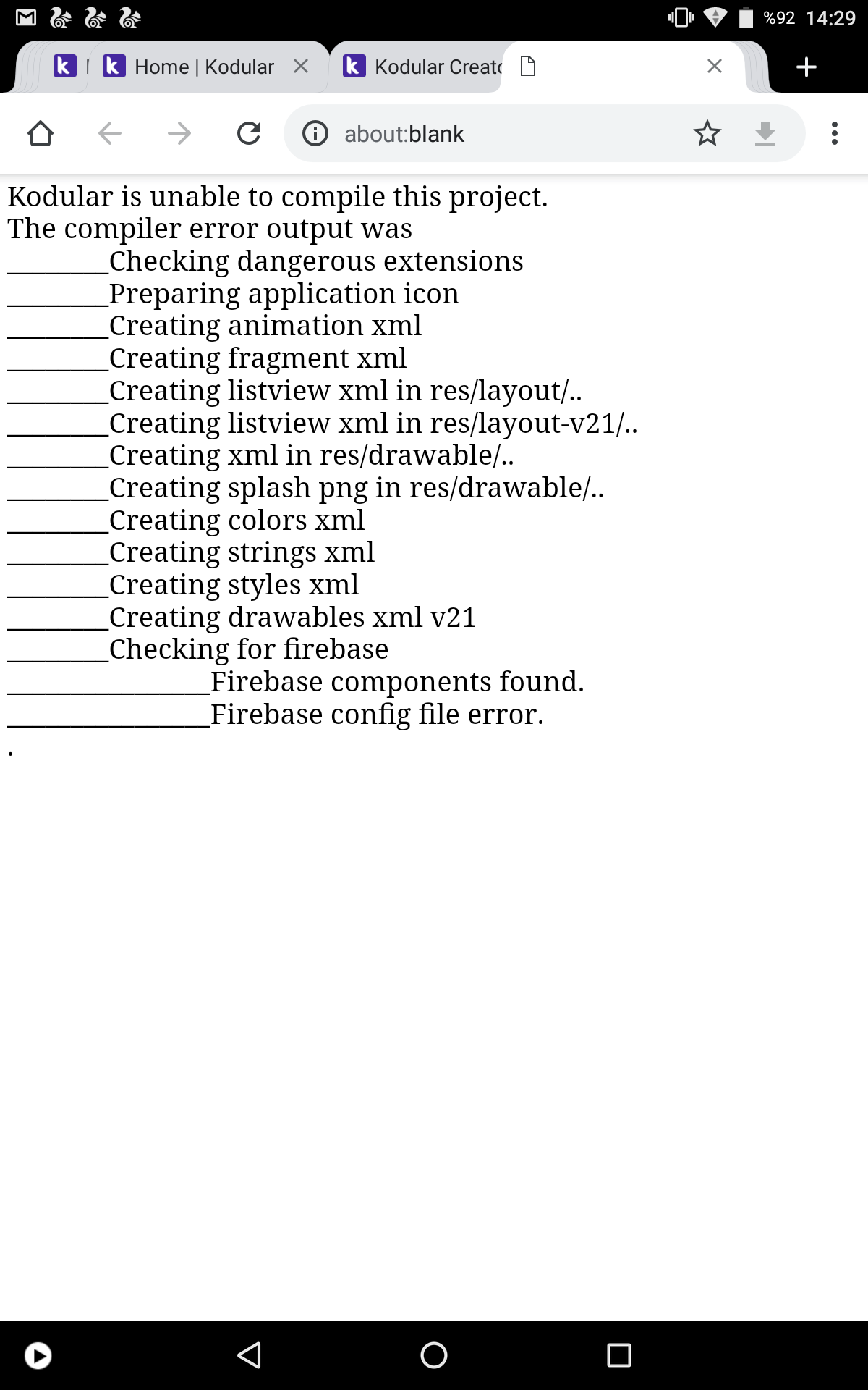 Build failed — Application icon and Firebase config file error - Discuss - Kodular Community