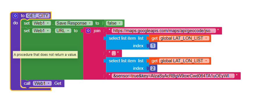 JSON Data of Google Place Api - City Name - Discuss - Kodular Community