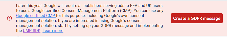 New ADMOB GDPR Message notification , What to do? - Discuss - Kodular Community