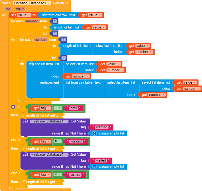 Problems in converting CSV row value from Firebase DB to a list - Discuss - Kodular Community